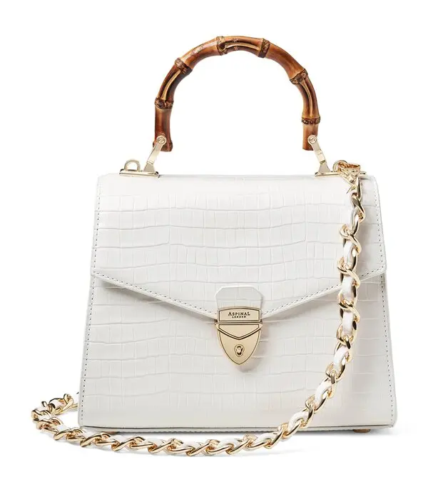 ASPINAL OF LONDON Midi Mayfair Bag - White