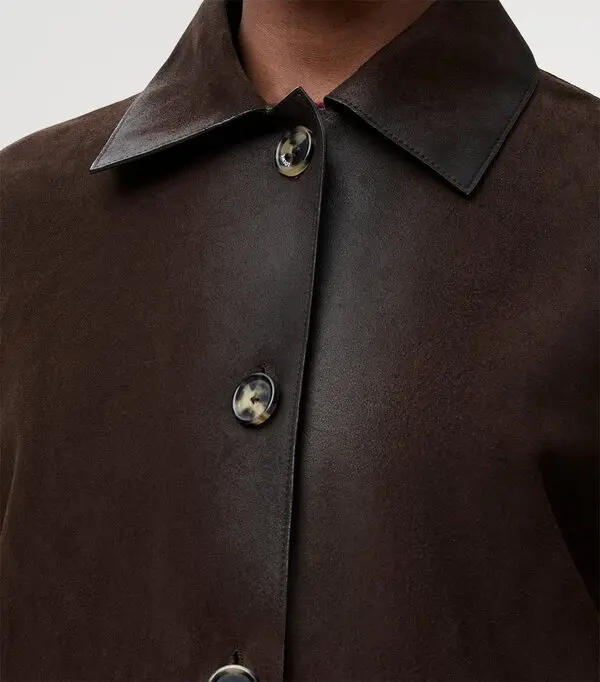 Loewe Lambskin Turn-up Jacket - Brown