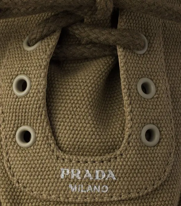 Prada Canvas Collapse Sneakers
