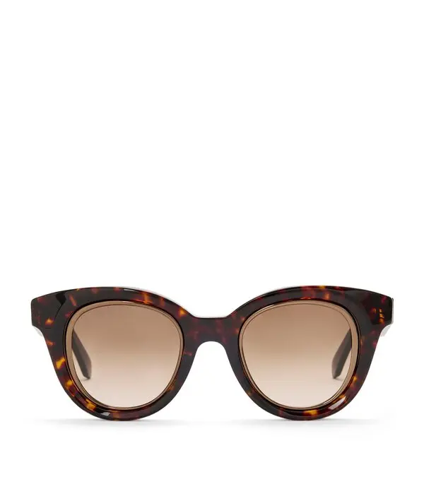 Loewe Mini Anagram Butterfly Sunglasses - Brown