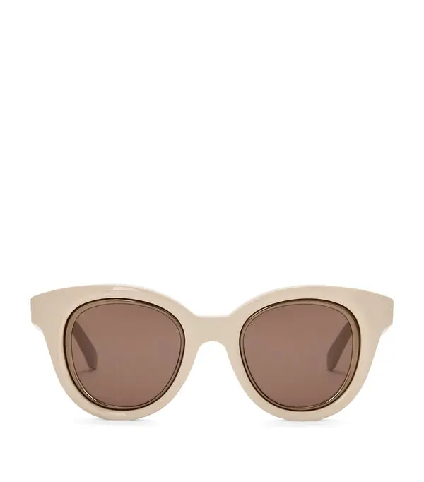 Loewe Mini Anagram Butterfly Sunglasses - Ivory