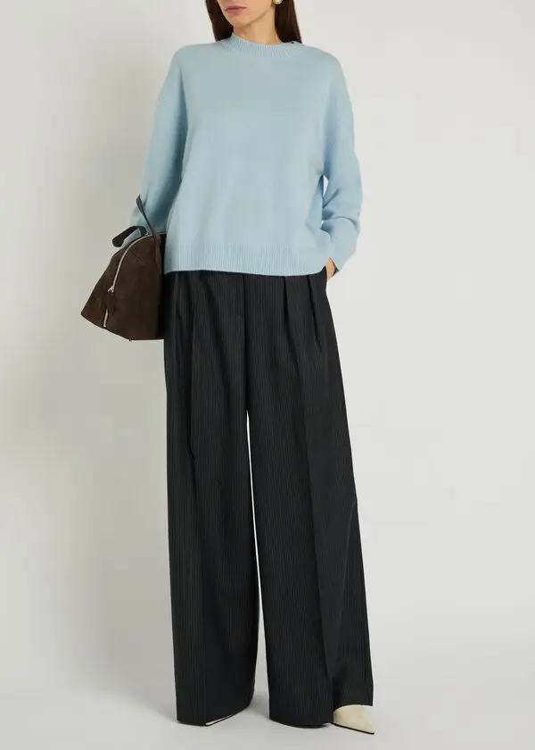 ANINE BING Lee Cashmere Jumper - Light Blue