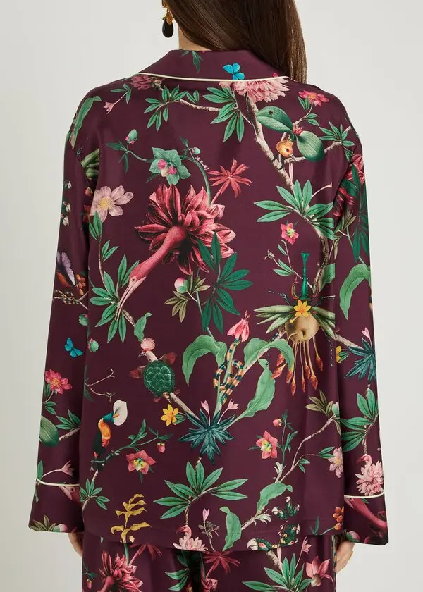 La DoubleJ Zooflora Printed Silk Shirt - Multicoloured