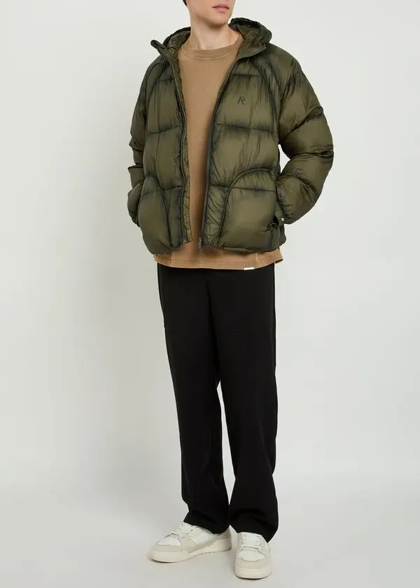 REPRESENT Hooded Nylon Jacket - Olive