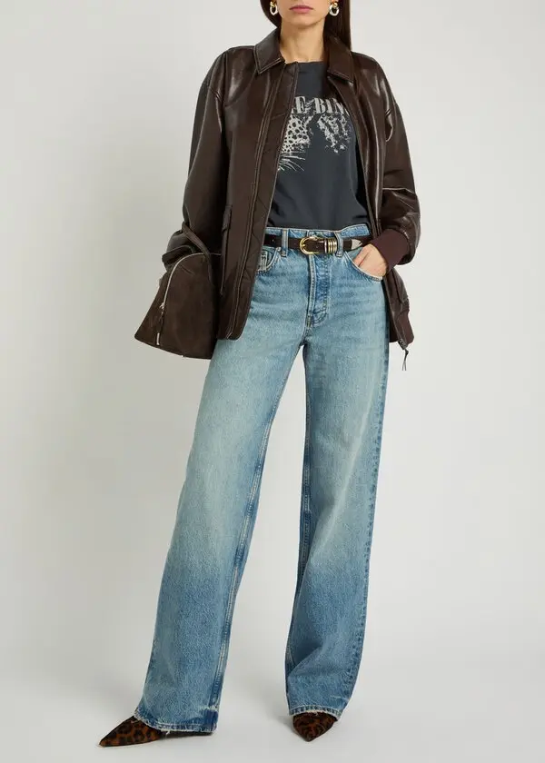 ANINE BING Hugh Wide-leg Jeans