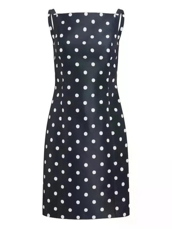 PATOU Polka-dot Mini Dress - Blue