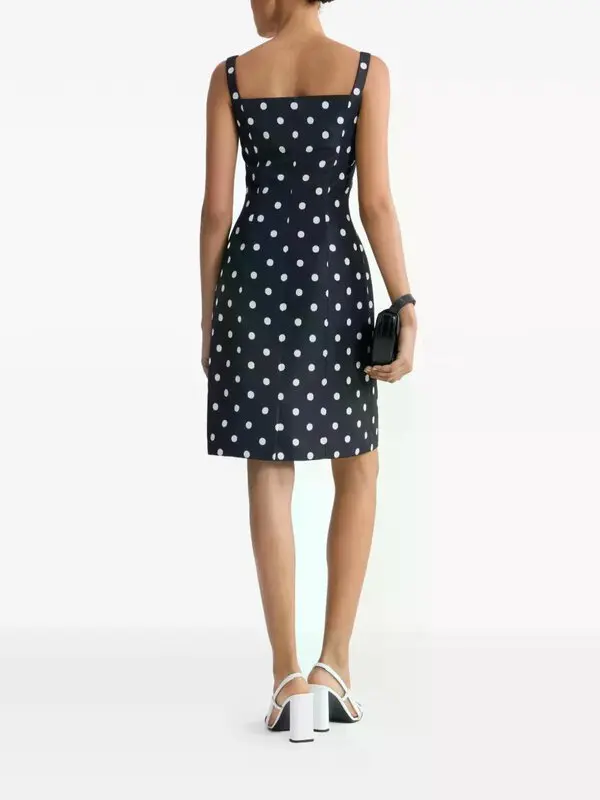 PATOU Polka-dot Mini Dress - Blue