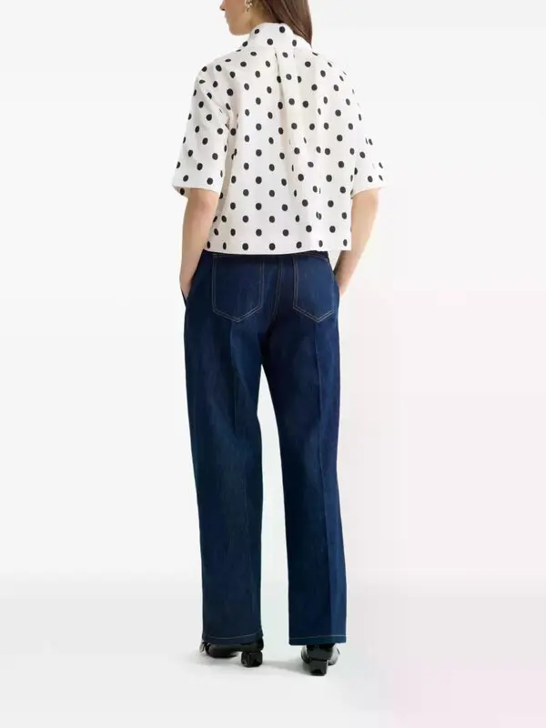 Patou Polka Dot Shirt - White