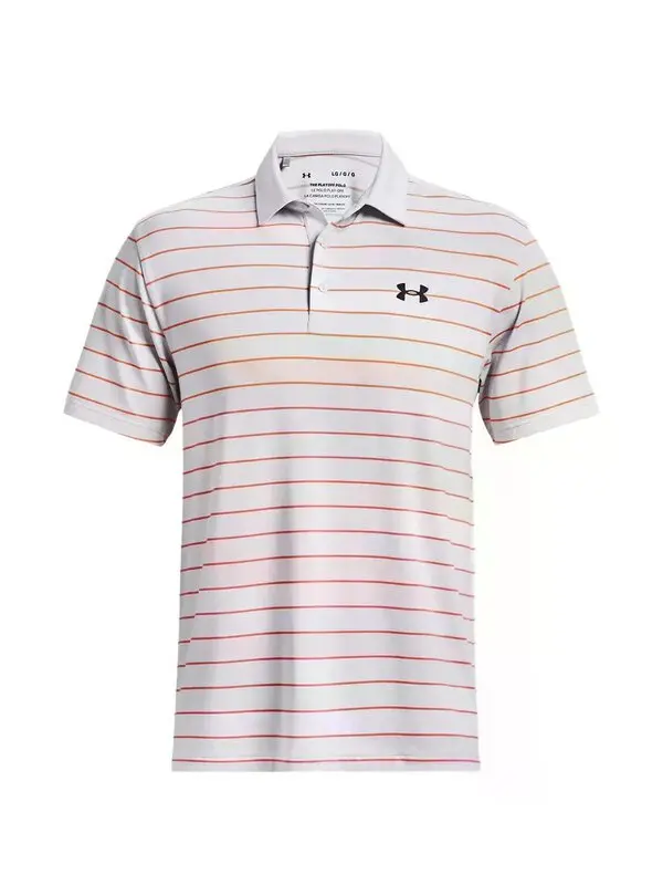 Under Armour Playoff 3.0 Striped Polo Shirt - Grey