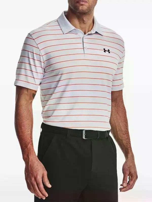 Under Armour Playoff 3.0 Striped Polo Shirt - Grey