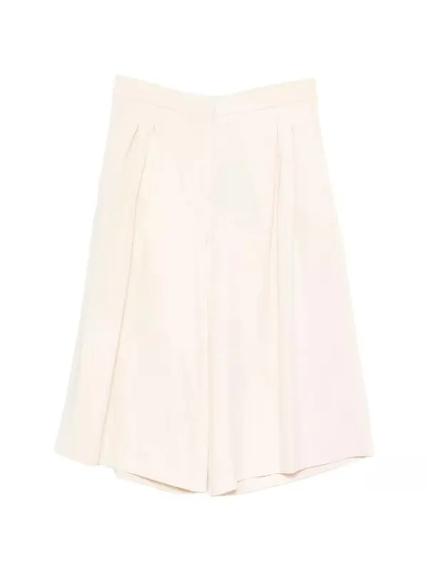 TWINSET Pleated Shorts - Neutrals