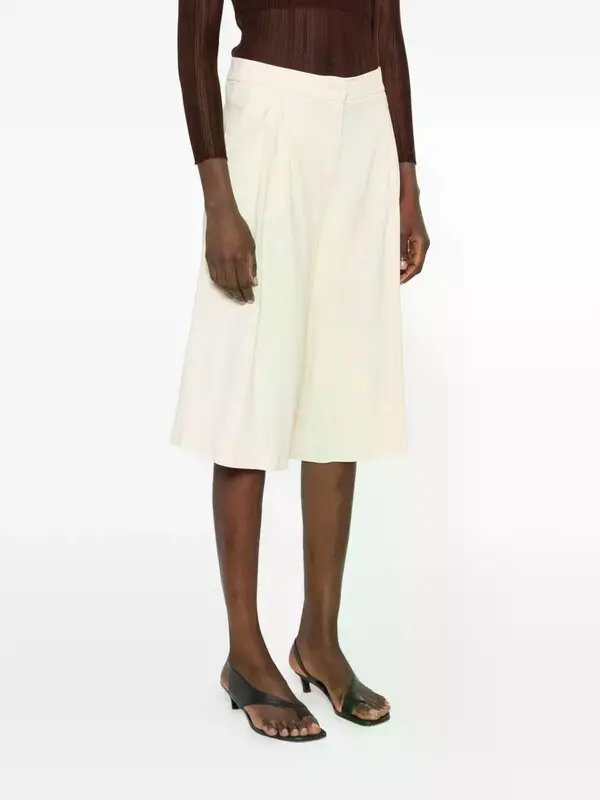 TWINSET Pleated Shorts - Neutrals