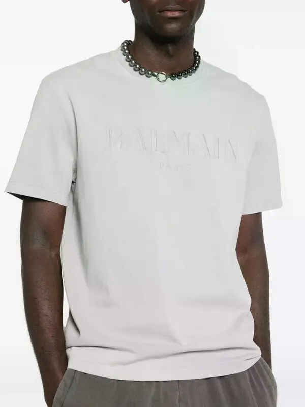 Balmain Logo-embroidered T-shirt