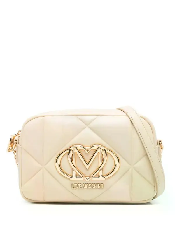 Moschino Quilted Crossbody Bag - Neutrals