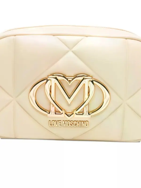 Moschino Quilted Crossbody Bag - Neutrals