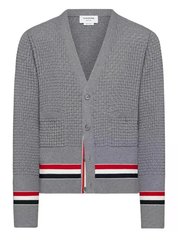 Thom Browne Striped Trim Cardigan
