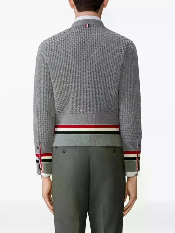 Thom Browne Striped Trim Cardigan