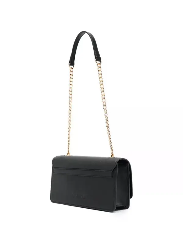 Moschino Heart-plaque Shoulder Bag - Black