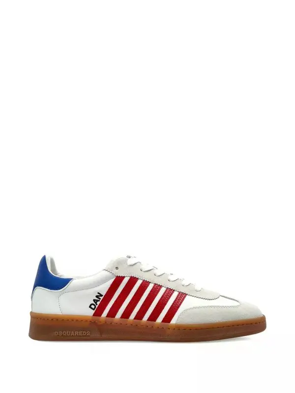Dsquared2 Lace-up Striped Sneakers - White