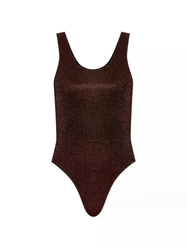 Oseree Sparkle Finish Swimsuit - Brown