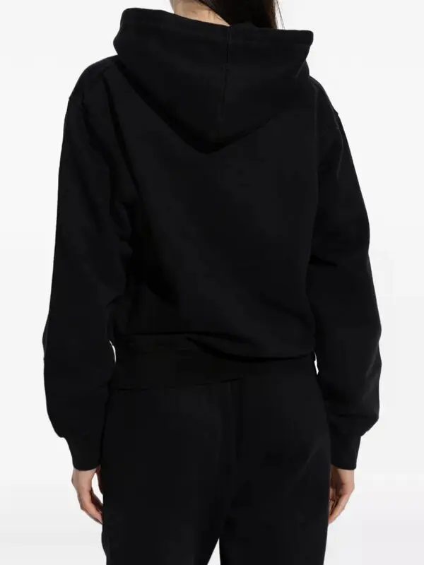 Dsquared2 Embroidered Hooded Top - Black
