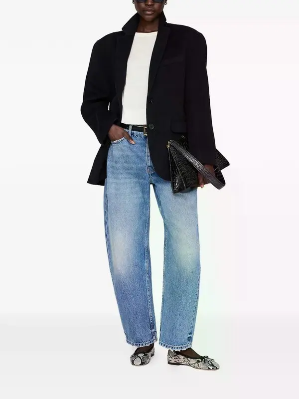 ANINE BING Mora Crop Sweater - Neutrals