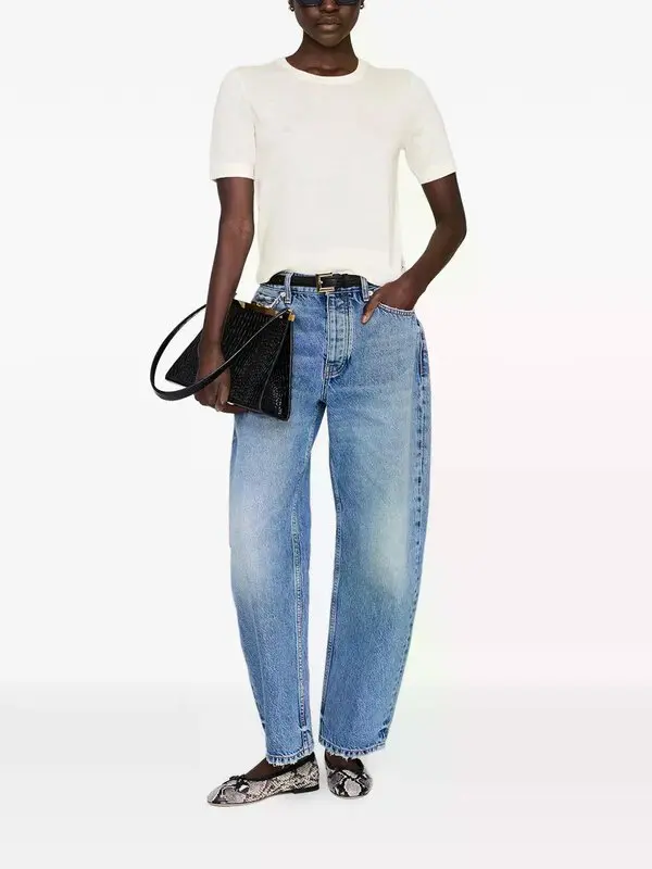 ANINE BING Mora Crop Sweater - Neutrals