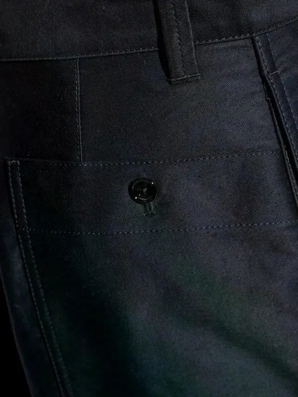 LEMAIRE Button Pocket Trousers - Black