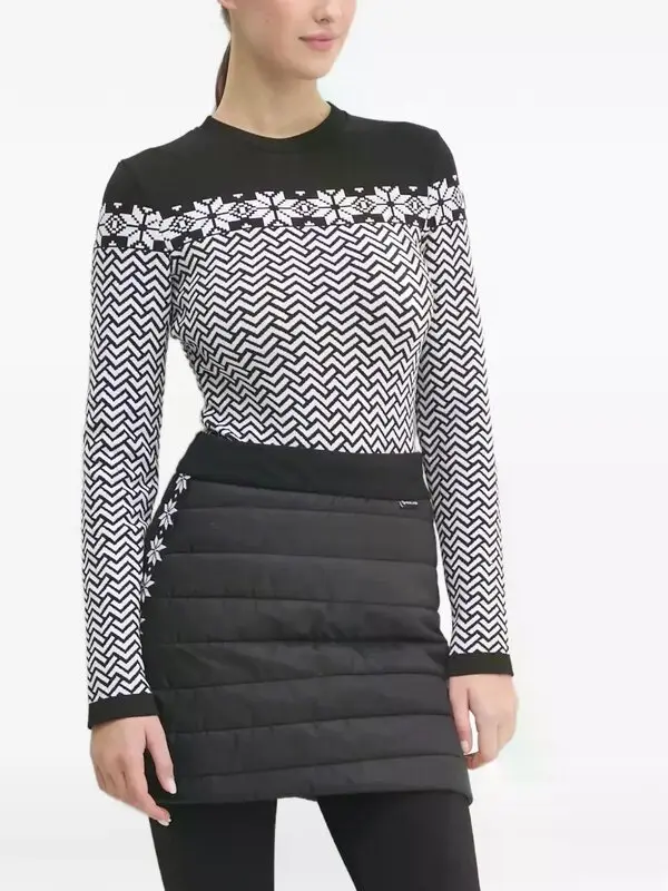 NEWLAND Geometric Snowflake Print Sweatshirt
