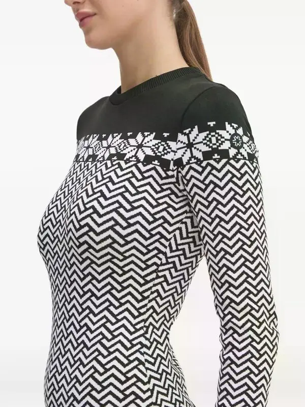 NEWLAND Geometric Snowflake Print Sweatshirt