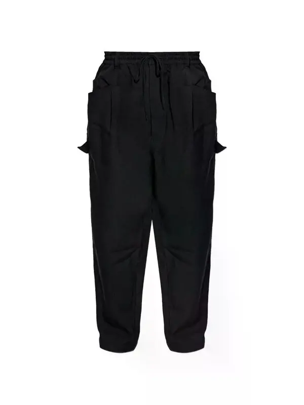 Y3 Cargo Drawstring Trousers - Black