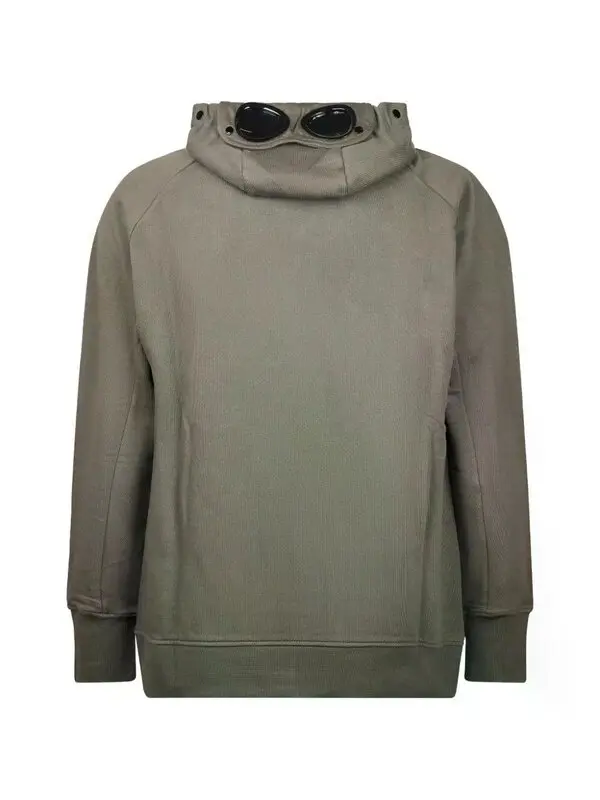 C.P. COMPANY Zip Hooded Sweatshirt - Green