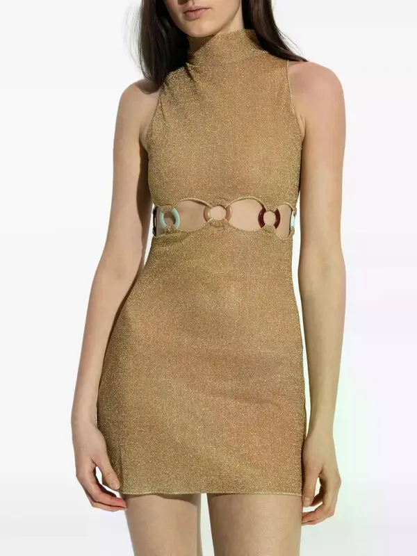 Oseree Cutout Ring Minidress