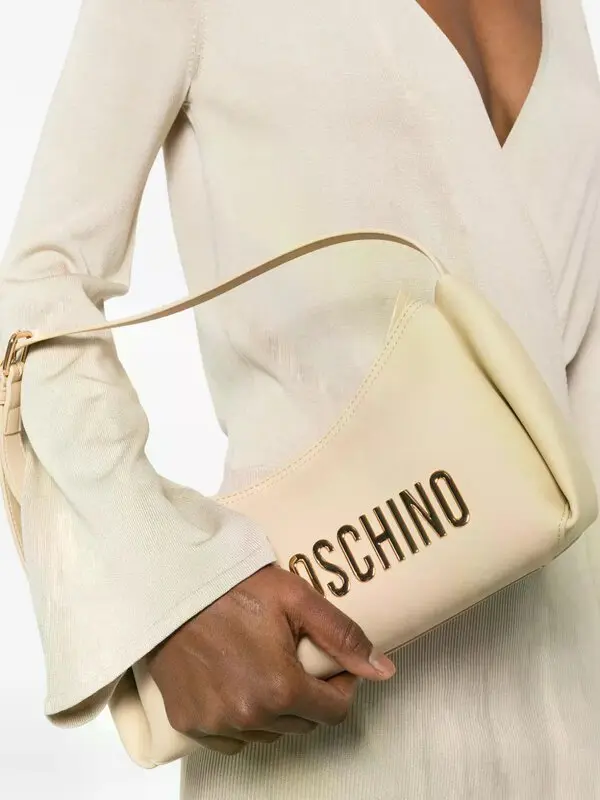 Moschino Embossed Logo Shoulder Bag