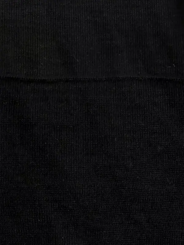 LEMAIRE Ribbed Scarf - Black