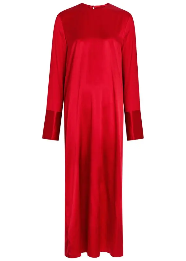 ARMARIUM Stretch-silk Midi Dress