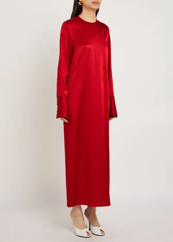 ARMARIUM Stretch-silk Midi Dress