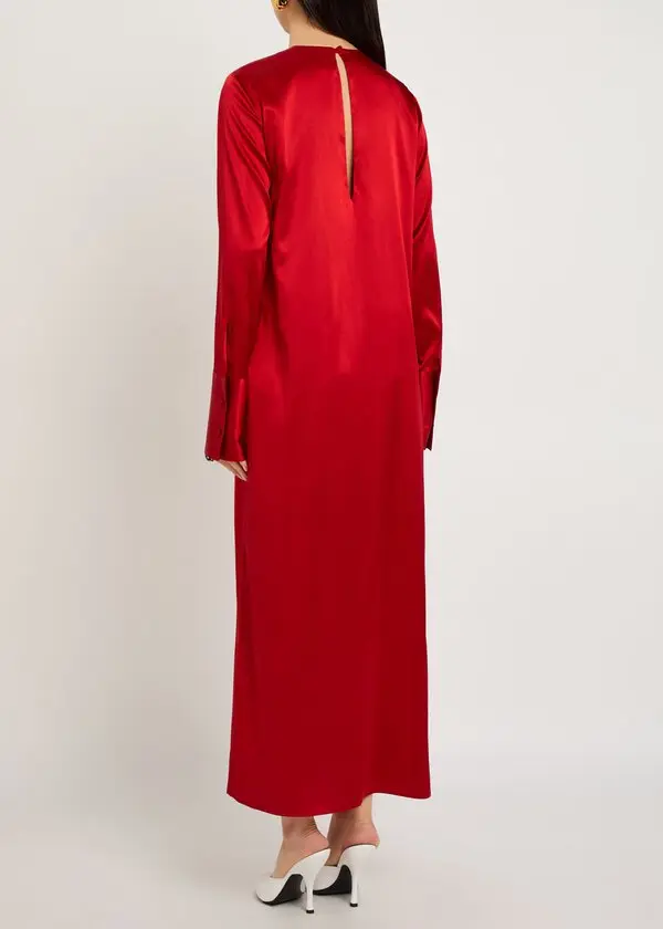 ARMARIUM Stretch-silk Midi Dress