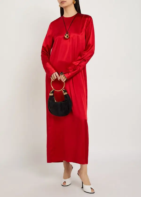 ARMARIUM Stretch-silk Midi Dress