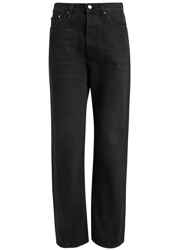 TOTEME Twisted Seam Straight-leg Full Length Jeans - Black