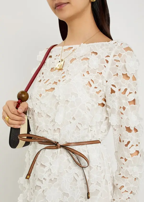 Zimmermann Patience Floral-embroidered Cotton Maxi Dress