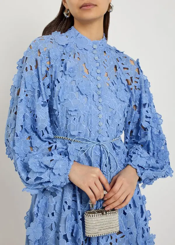 Zimmermann Patience Floral-Embroidered Cotton Mini Dress - Multicoloured 1  | Editorialist