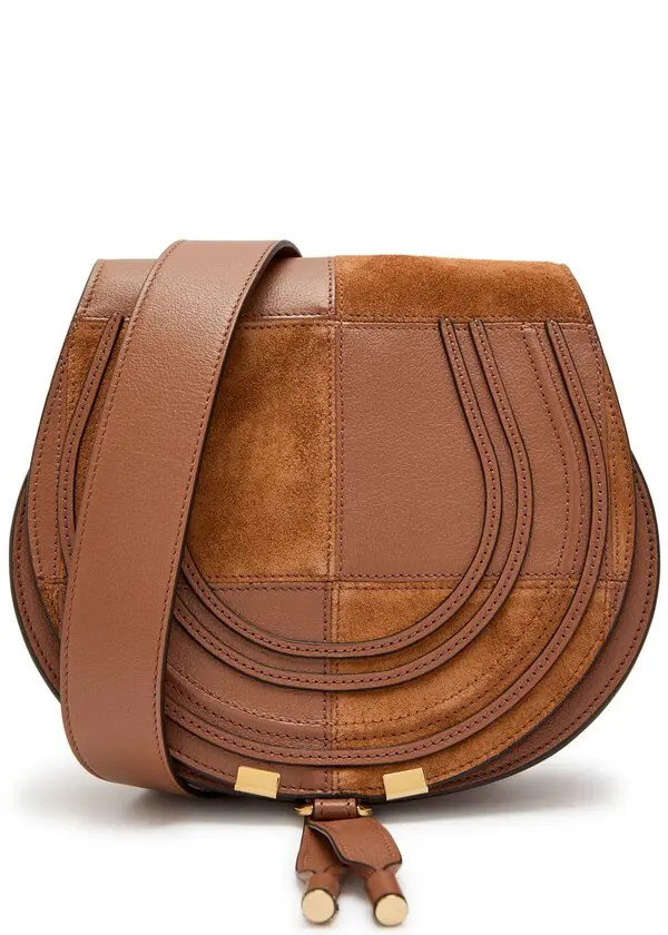 Chloé Marcie Patchwork Leather Saddle Bag