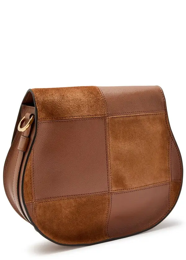 Chloé Marcie Patchwork Leather Saddle Bag