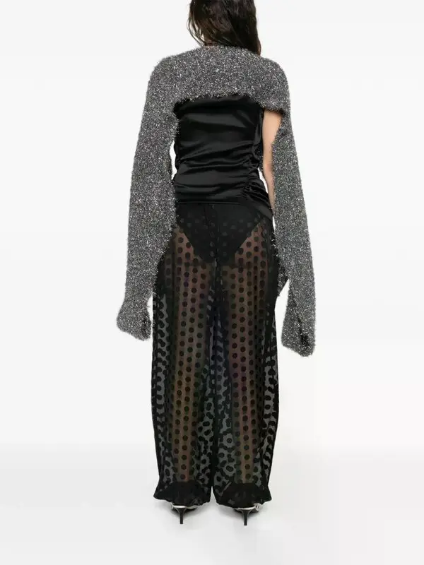Moschino Metallic Crop Top