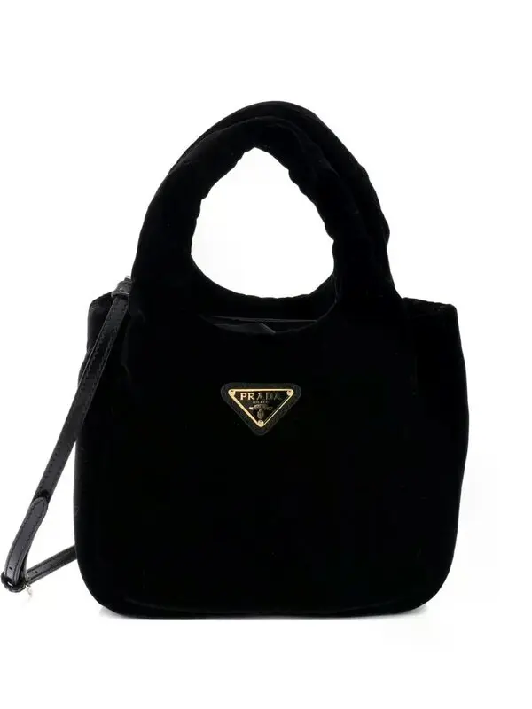 Prada Padded Soft Velvet Mini Tote Bag