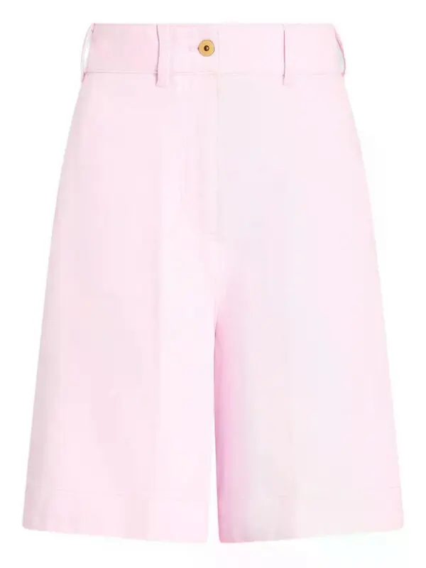 Patou Button-fastening Wide-leg Shorts