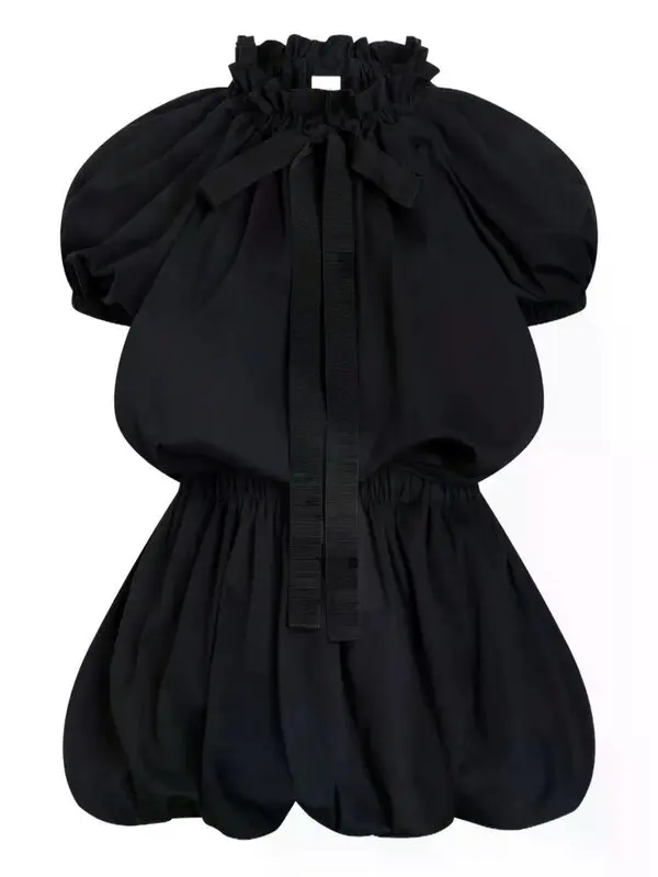PATOU Tie-fastening Mini Dress - Black