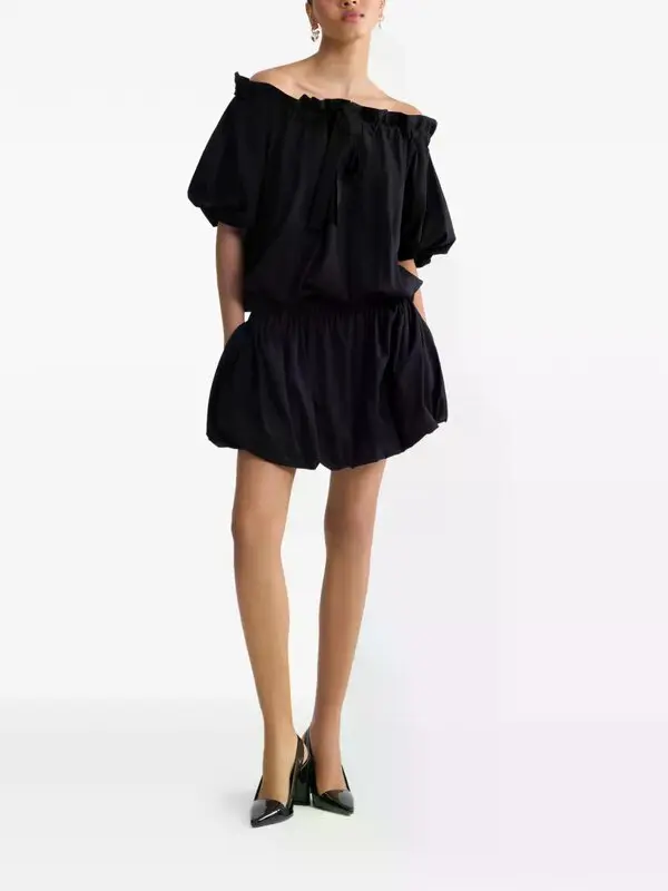 PATOU Tie-fastening Mini Dress - Black