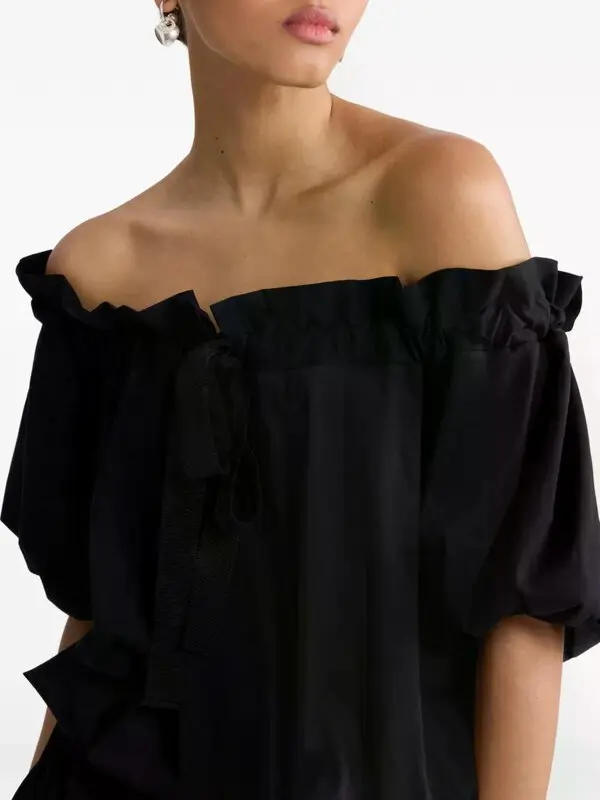 PATOU Tie-fastening Mini Dress - Black